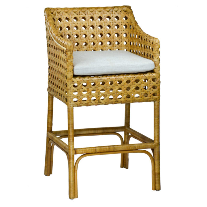 basket bar stool - red egg furniture